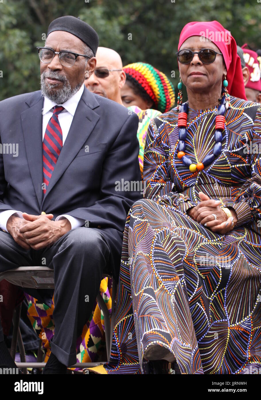 Juneteenth Parade in Philadelphia Featuring: Kenny Gamble, Fatimah ...