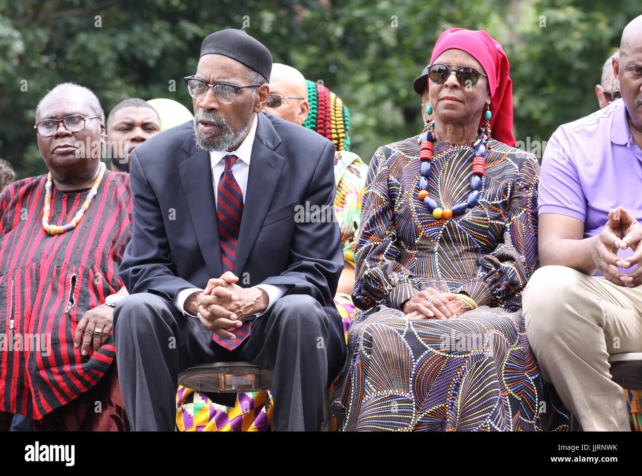 Juneteenth Parade in Philadelphia Featuring: Kenny Gamble, Fatimah ...