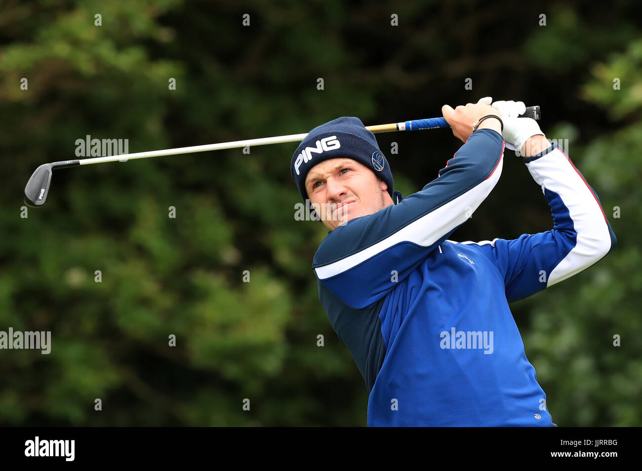 Scotland's Connor Syme tees off the 5th during day one of The Open ...