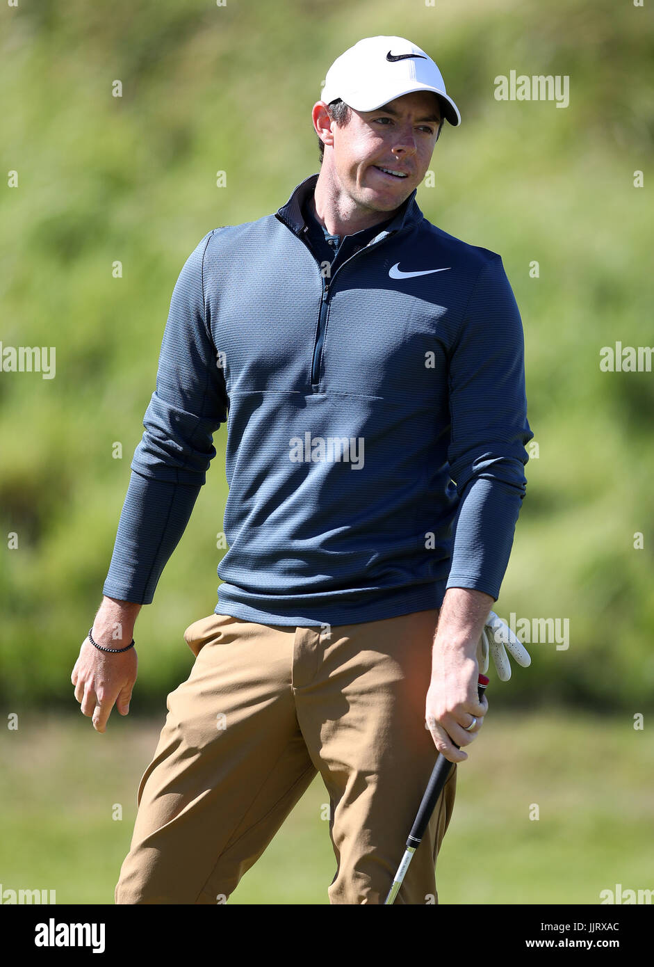 Northern Ireland's Rory McIlroy looks dejected during day one of The ...