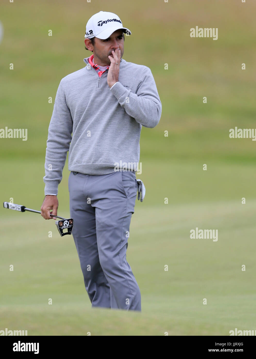 Paraguay's Fabrizio Zanotti on the 4th during day one of The Open ...