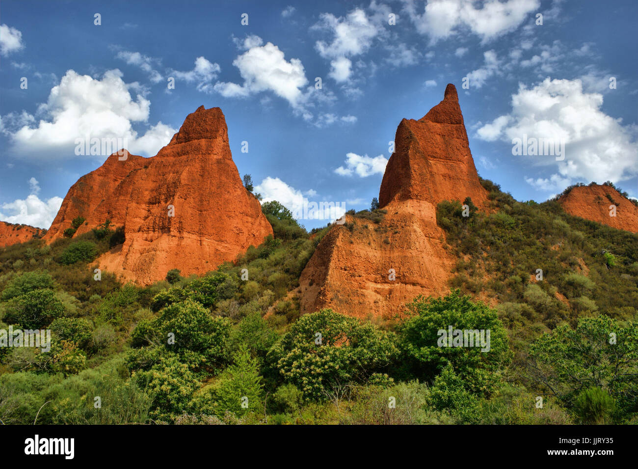 Las Medulas ancient Roman mines, UNESCO, Leon, Spain Stock Photo - Alamy