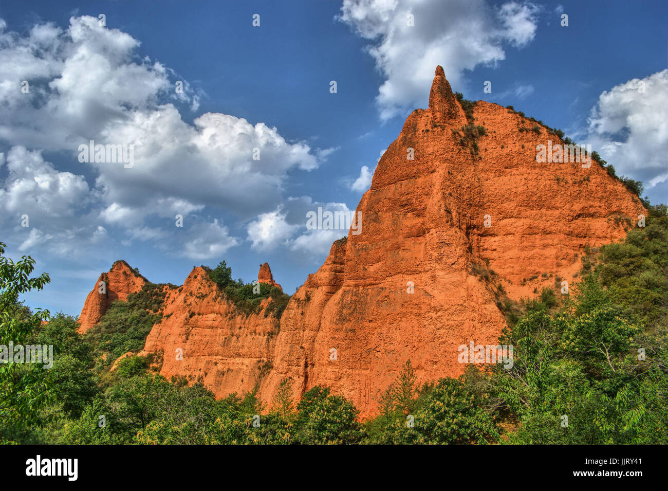 Las Medulas ancient Roman mines, UNESCO, Leon, Spain Stock Photo - Alamy