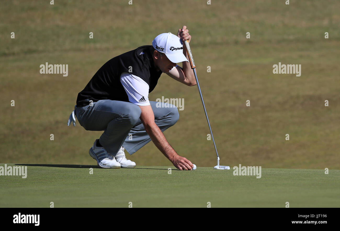 Scotland's Martin Laird on the 18th during day one of The Open ...