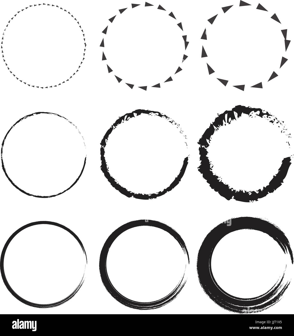 Hand paint vector Black and White Stock Photos & Images - Alamy