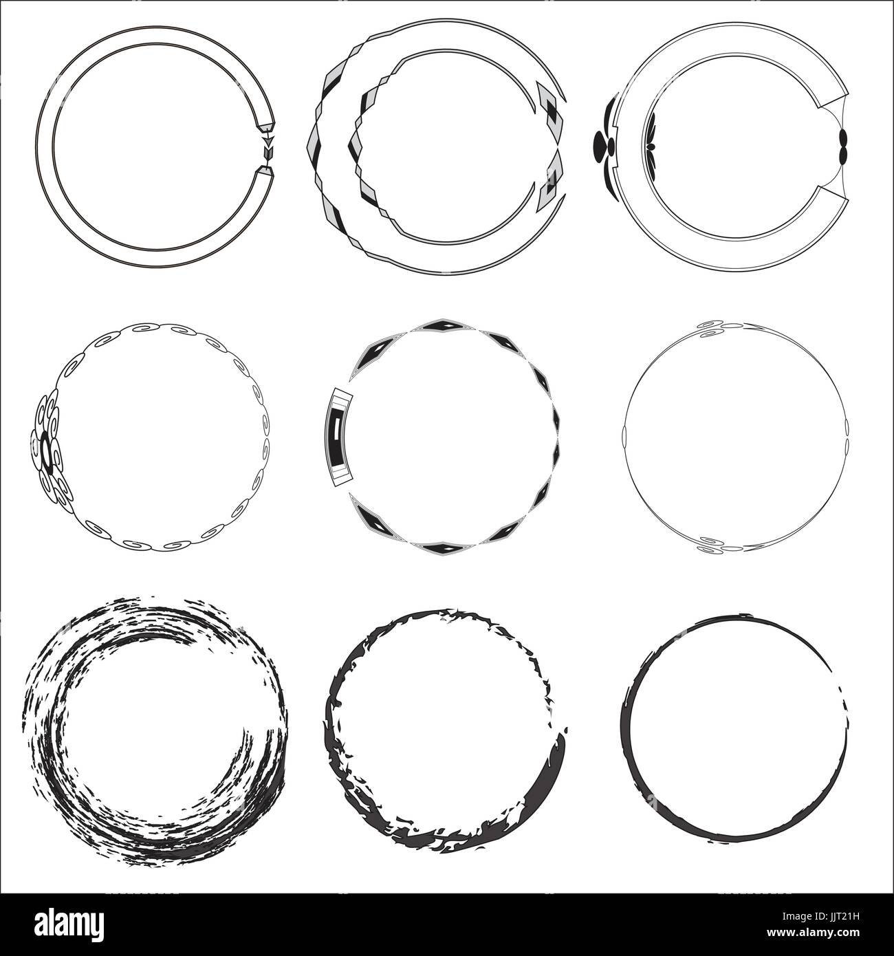 Circle circular Black and White Stock Photos & Images - Alamy