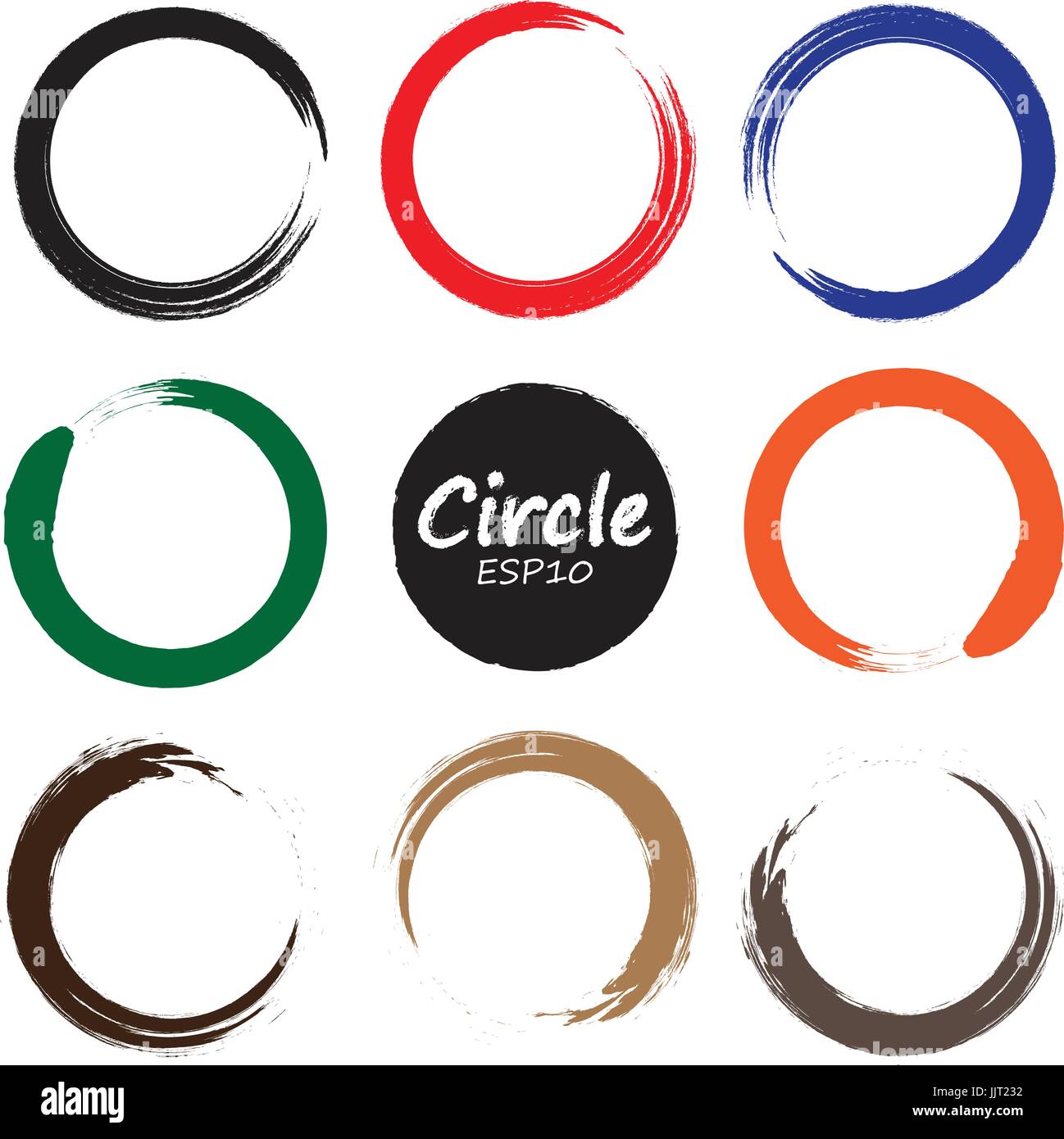 Set of 9 circles,Vector design elements Stock Vector Image & Art - Alamy