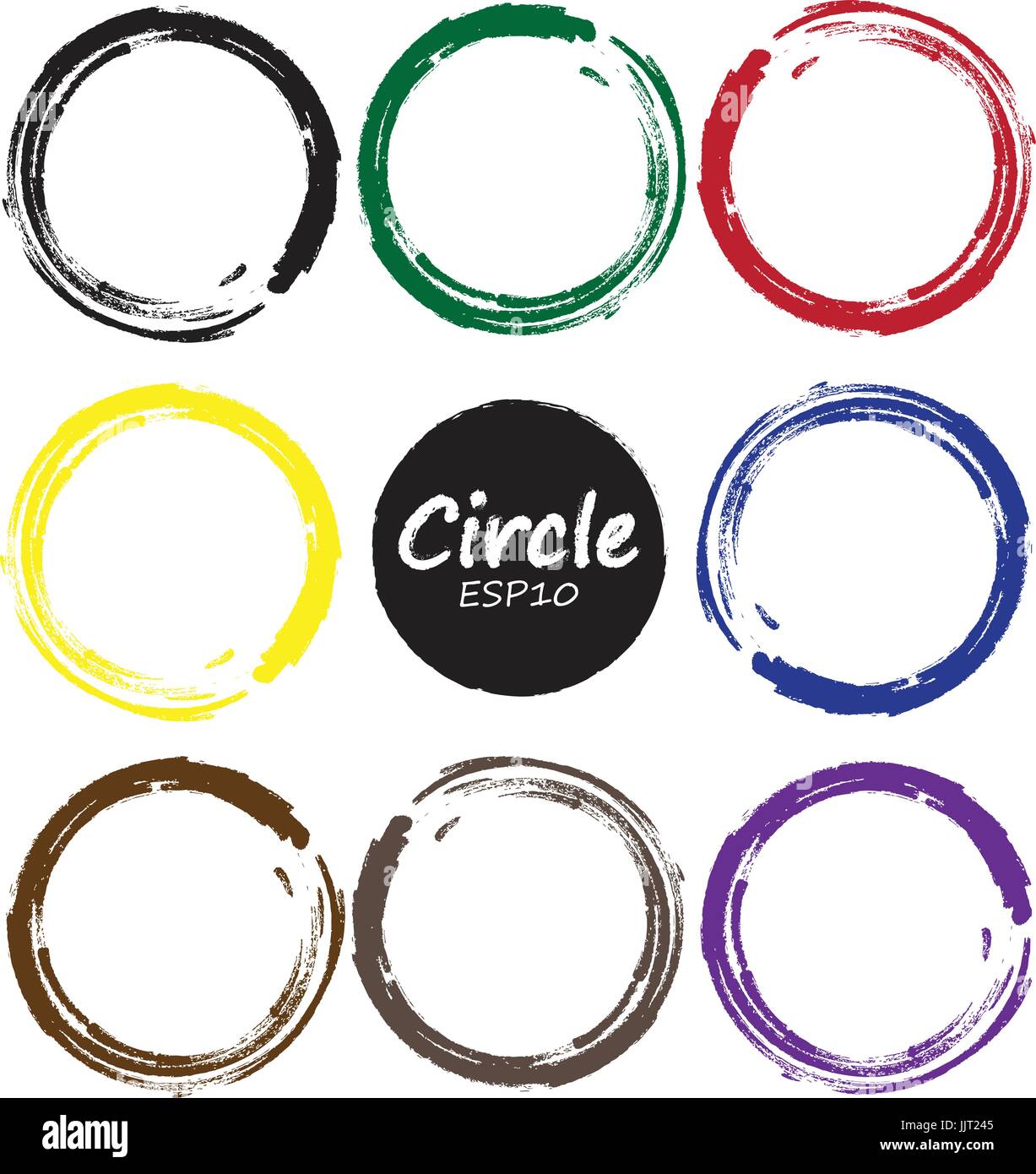 Set of 9 circles,Vector design elements Stock Vector Image & Art - Alamy