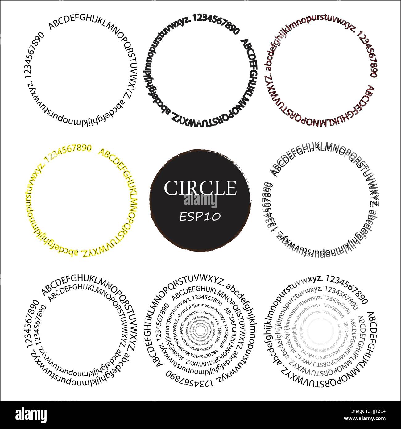 Set of hand drawn circles, vector design elements Stock Vector Image ...