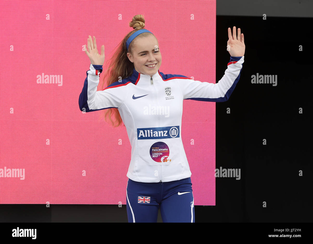 Great Britain's Maria Lyle after the Women's 100m T35 Final during day ...