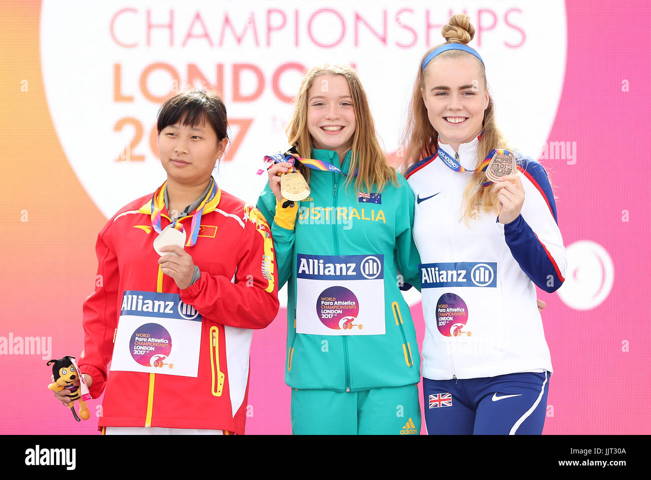 China's Xia Zhou, Australia's Isis Holt and Great Britain's Maria Lyle ...