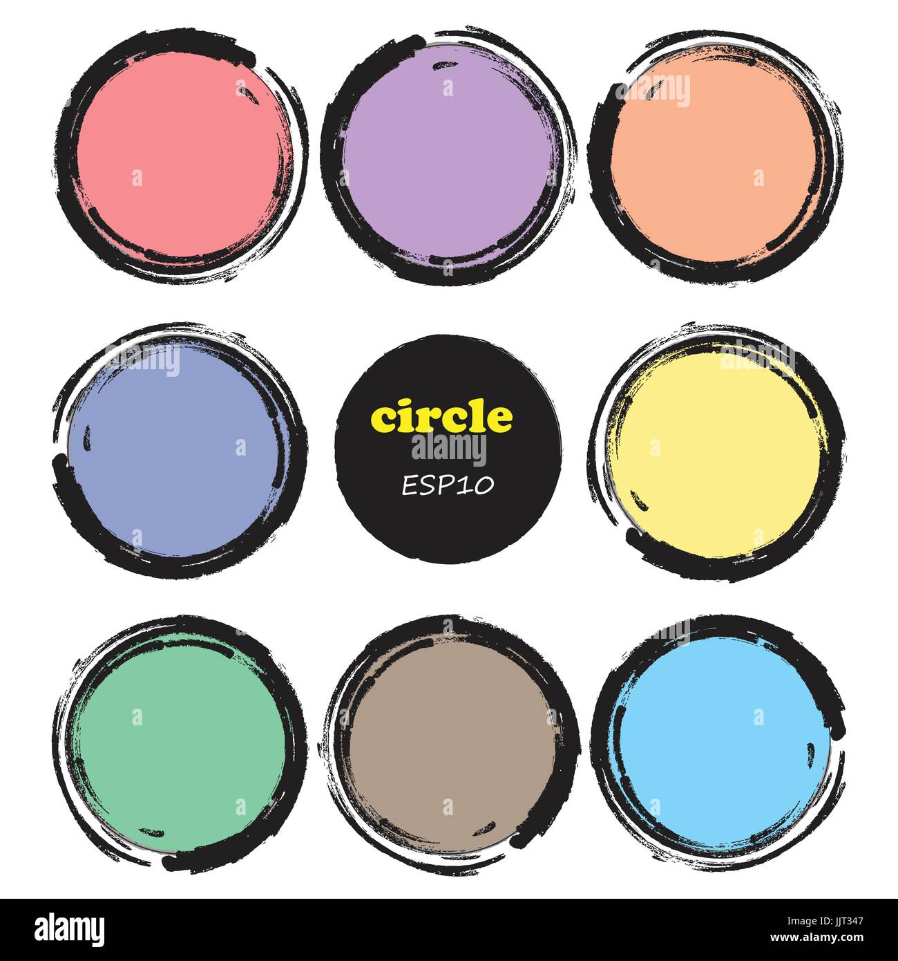 Set of 9 circles,Vector design elements Stock Vector Image & Art - Alamy