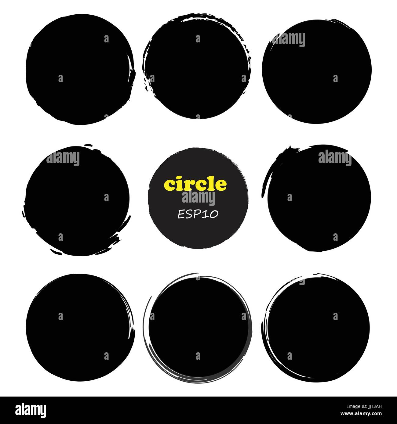 Pencil drawing circles Stock Vector Images - Alamy