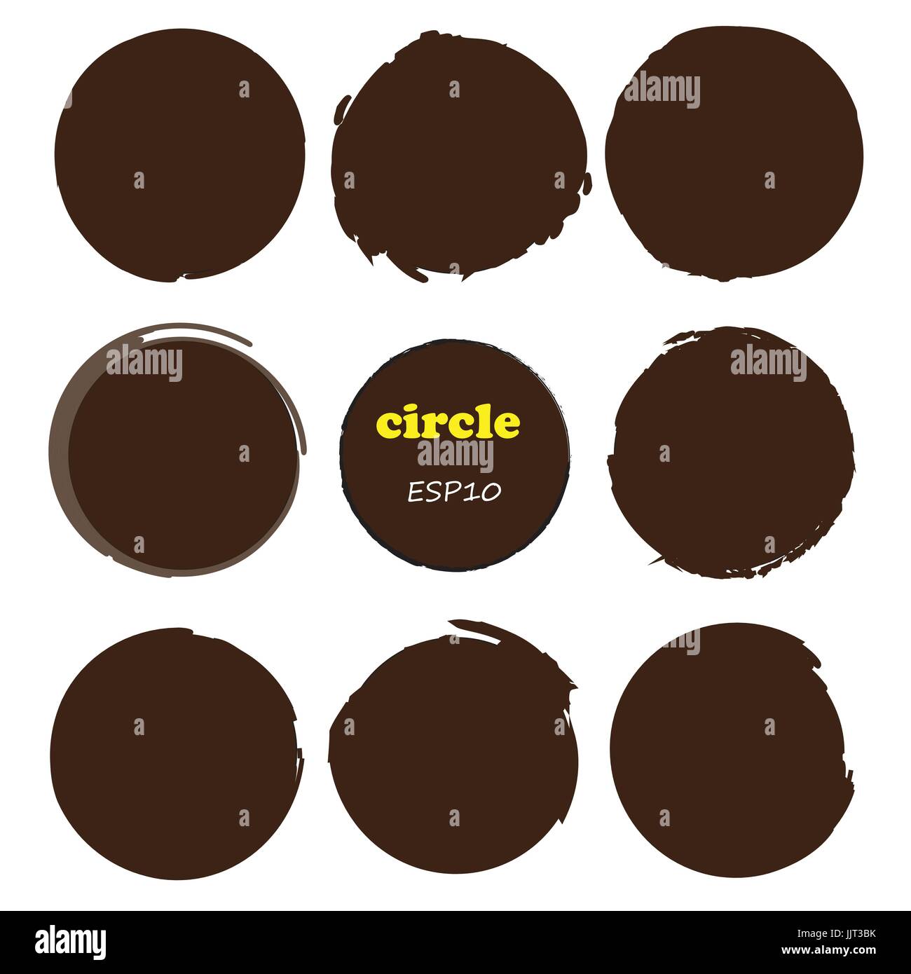 Set of 9 circles,Vector design elements Stock Vector Image & Art - Alamy
