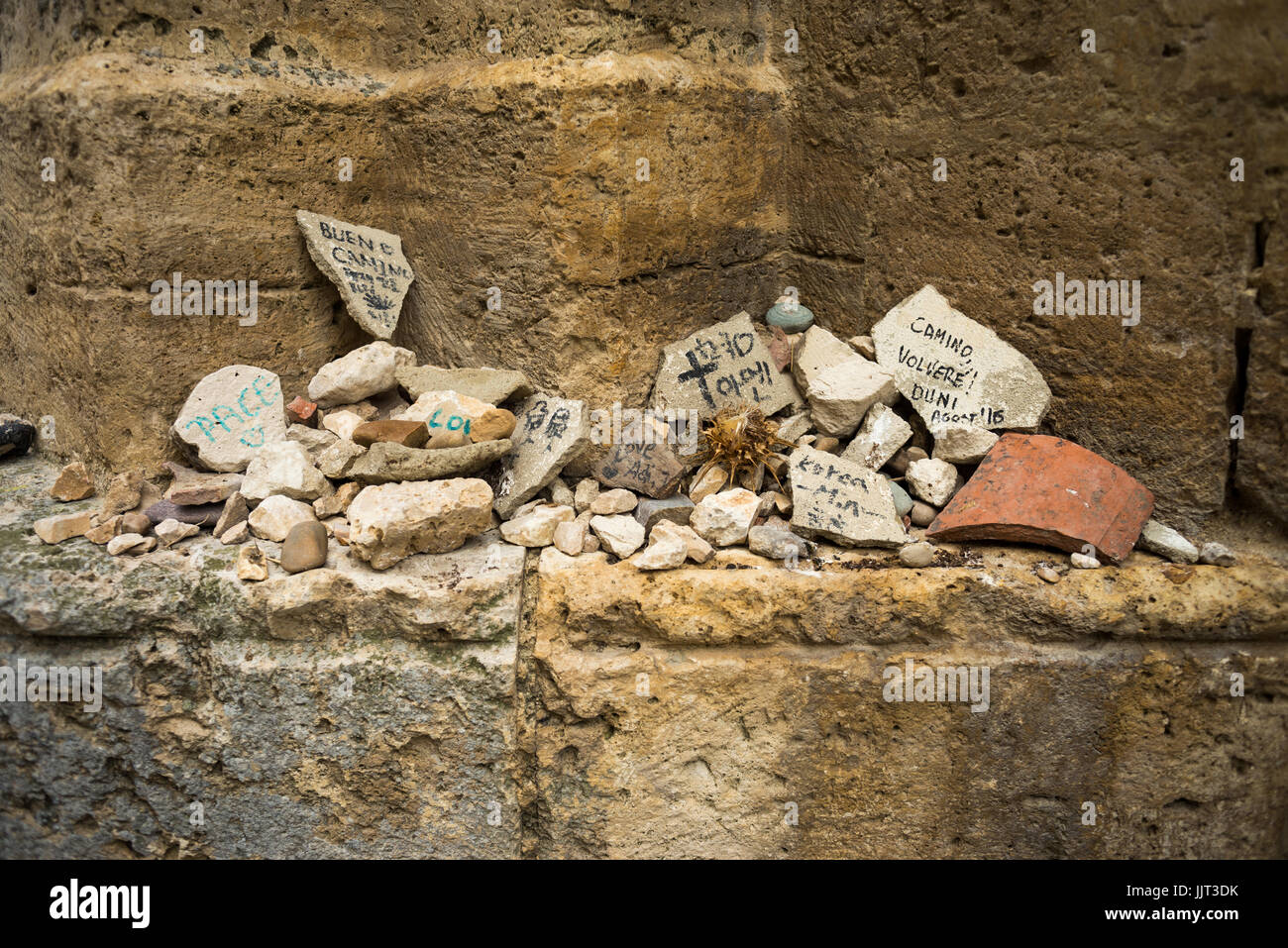 Castrojeriz, Spain, Europe. Camido Santiago de Compostela Stock Photo ...