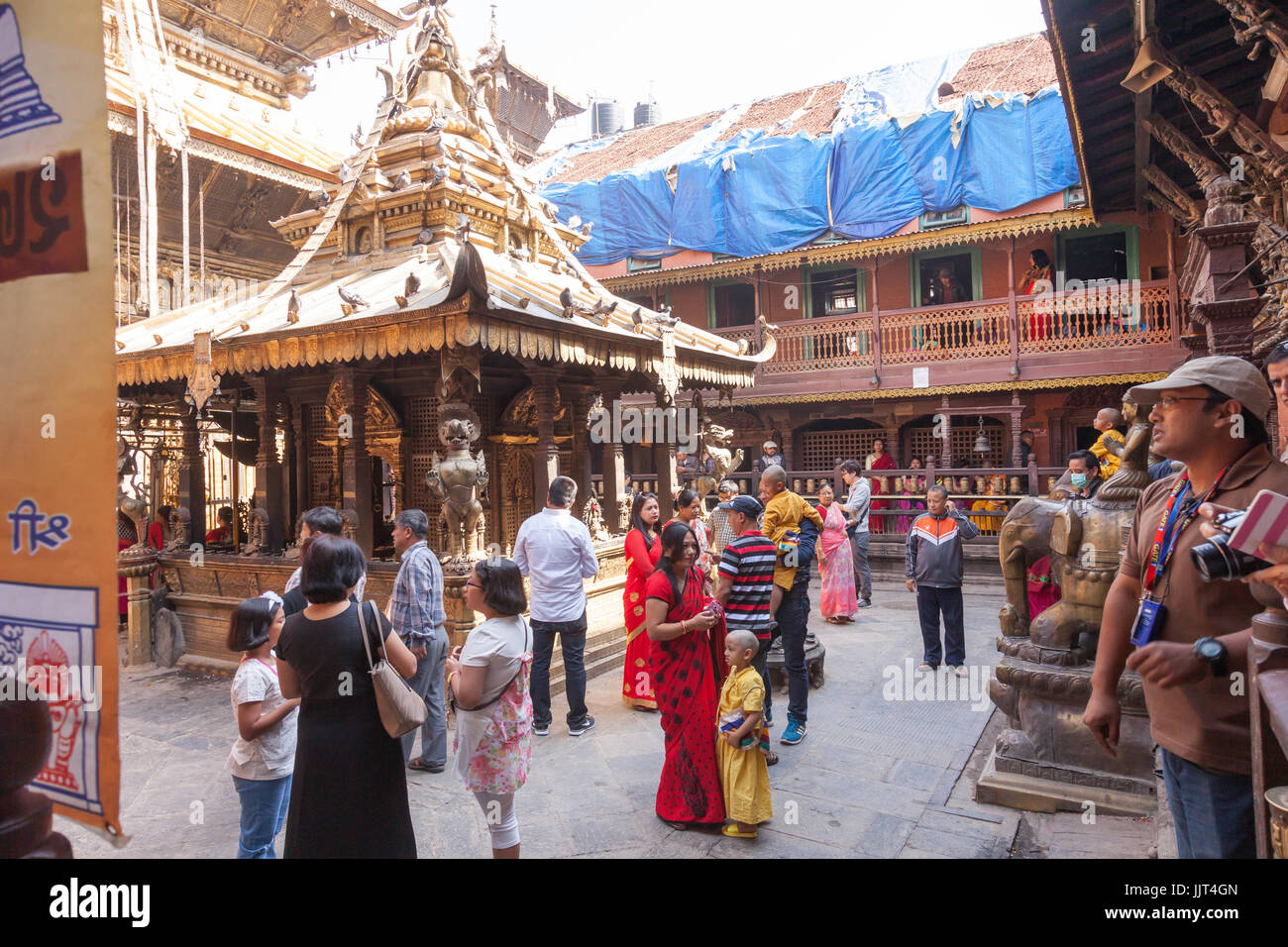 General scene around Durbar Square,Patan,Kathmandu,Nepal,Orient,general ...