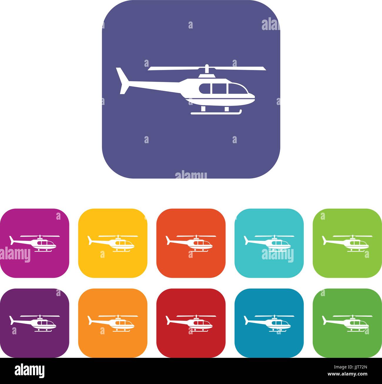 Military helicopter icons set Stock Vector Image & Art - Alamy