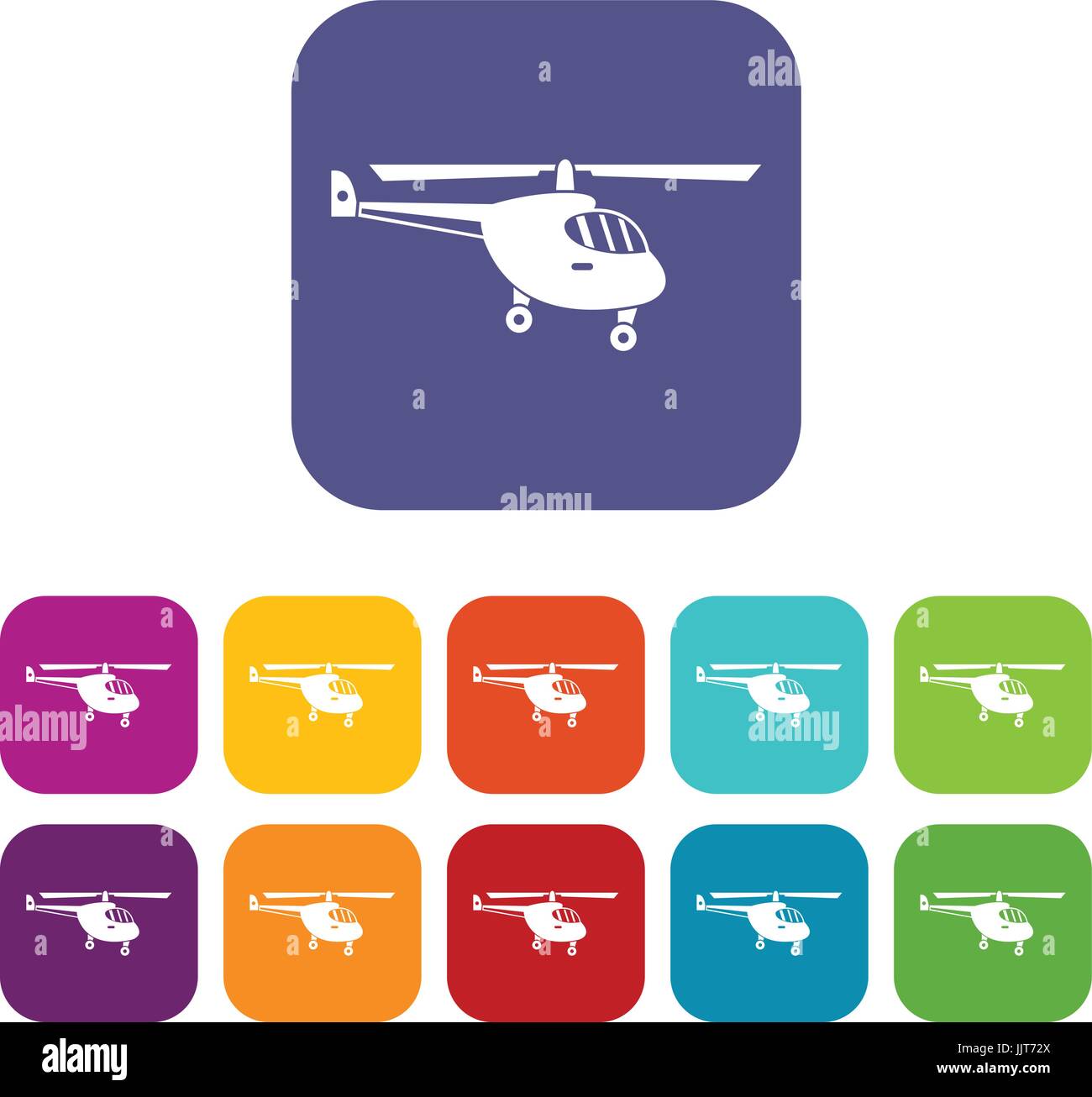 Helicopter icons set Stock Vector Image & Art - Alamy