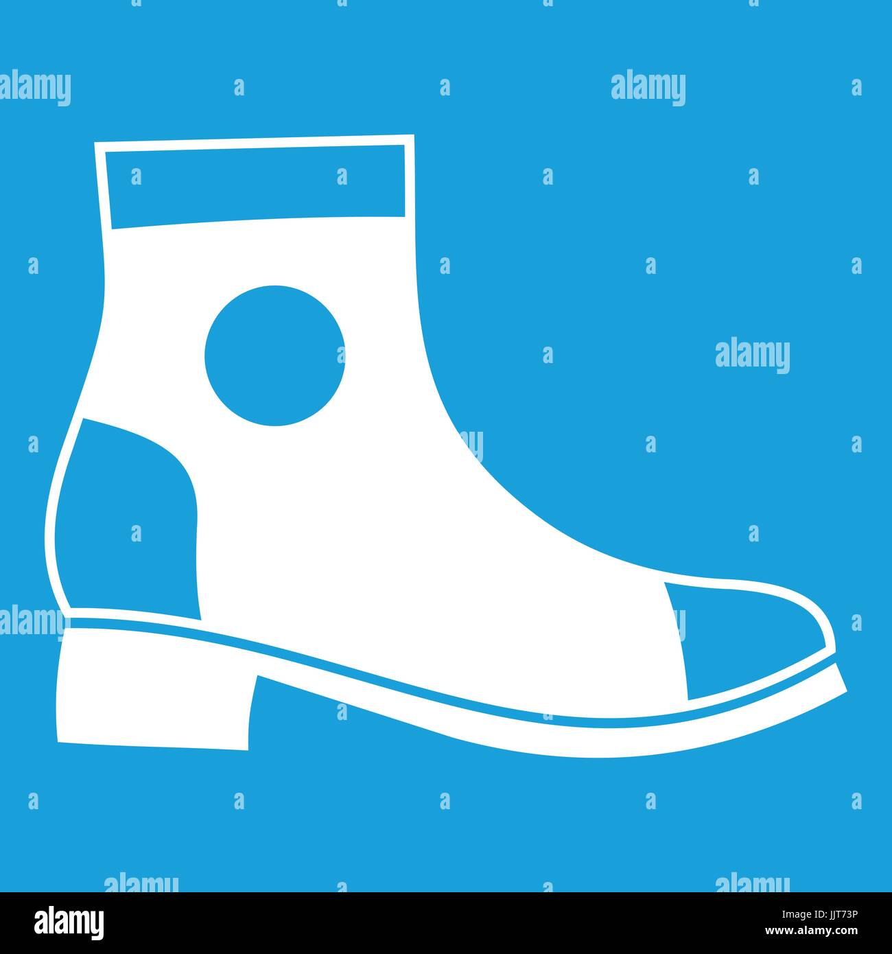 Men boot icon white Stock Vector Image & Art - Alamy