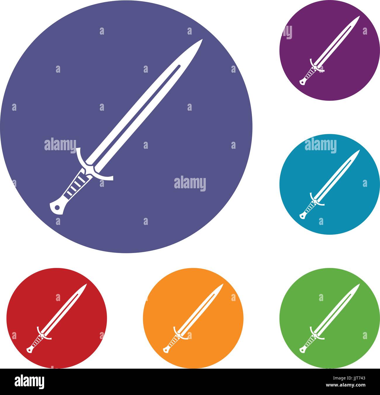 Long sword icons set Stock Vector Image & Art - Alamy