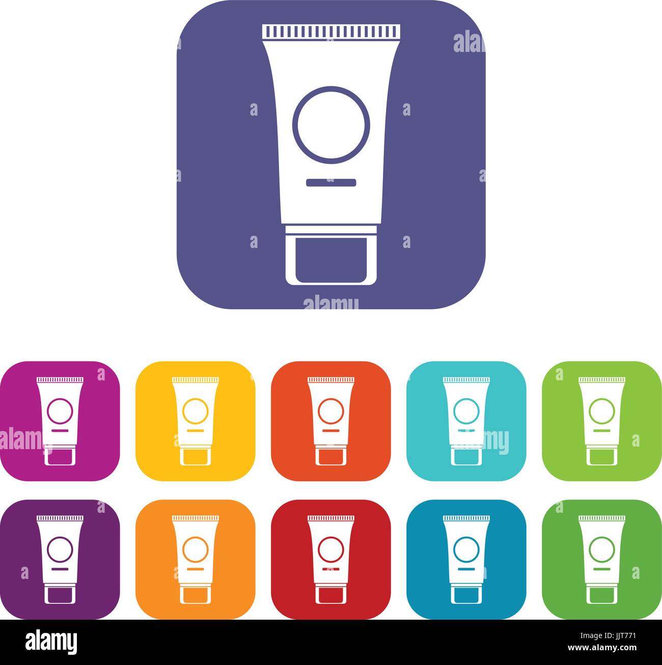 Cosmetic cream tube icons set Stock Vector Image & Art - Alamy