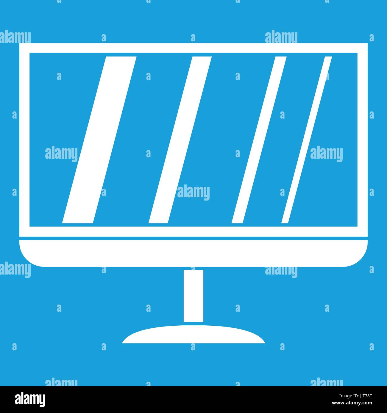 TV icon white Stock Vector Image & Art - Alamy