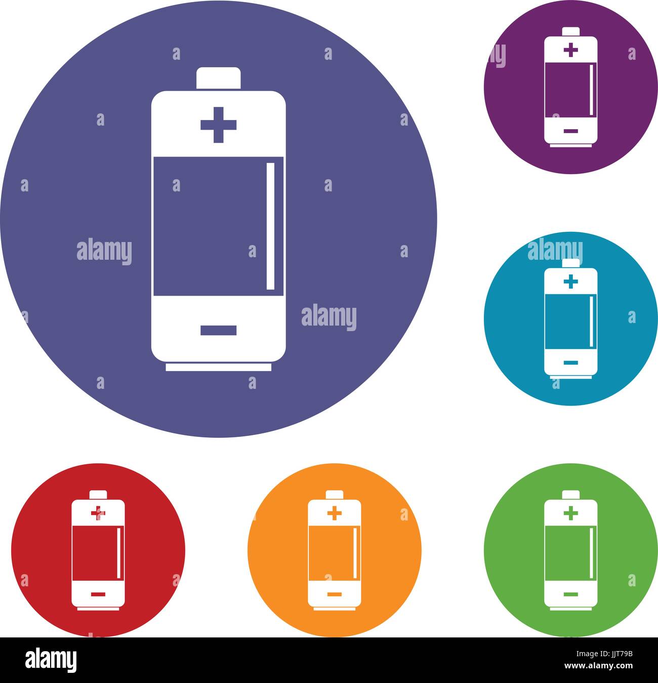 Alkaline battery icons set Stock Vector Image & Art - Alamy