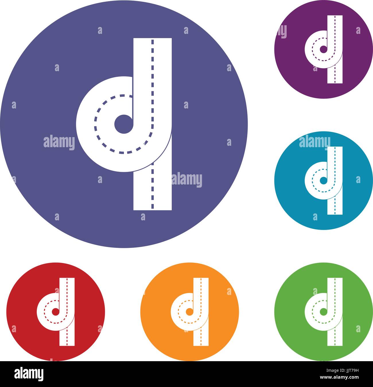 Road junction icons set Stock Vector Image & Art - Alamy