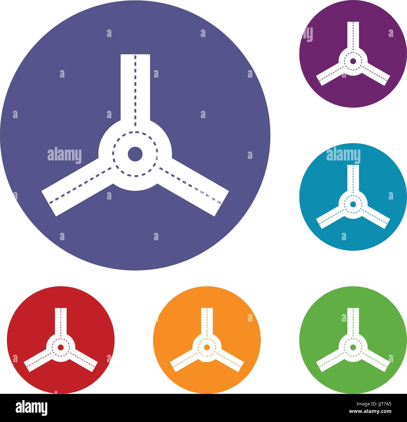 Roundabout icons set Stock Vector Image & Art - Alamy