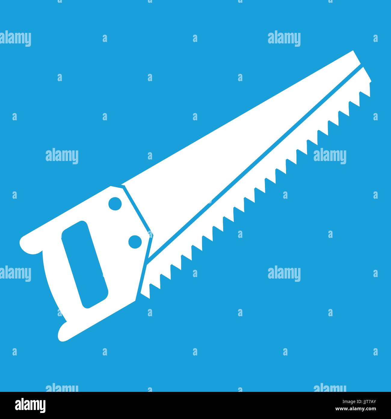 Saw icon white Stock Vector Image & Art - Alamy