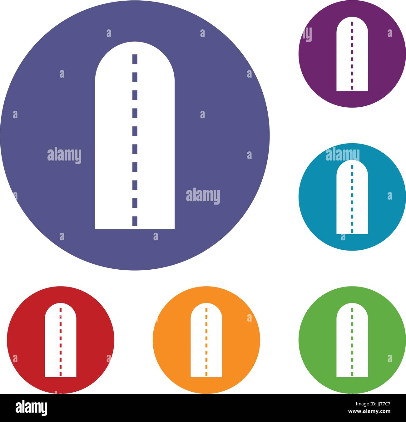 Long way icons set Stock Vector Image & Art - Alamy