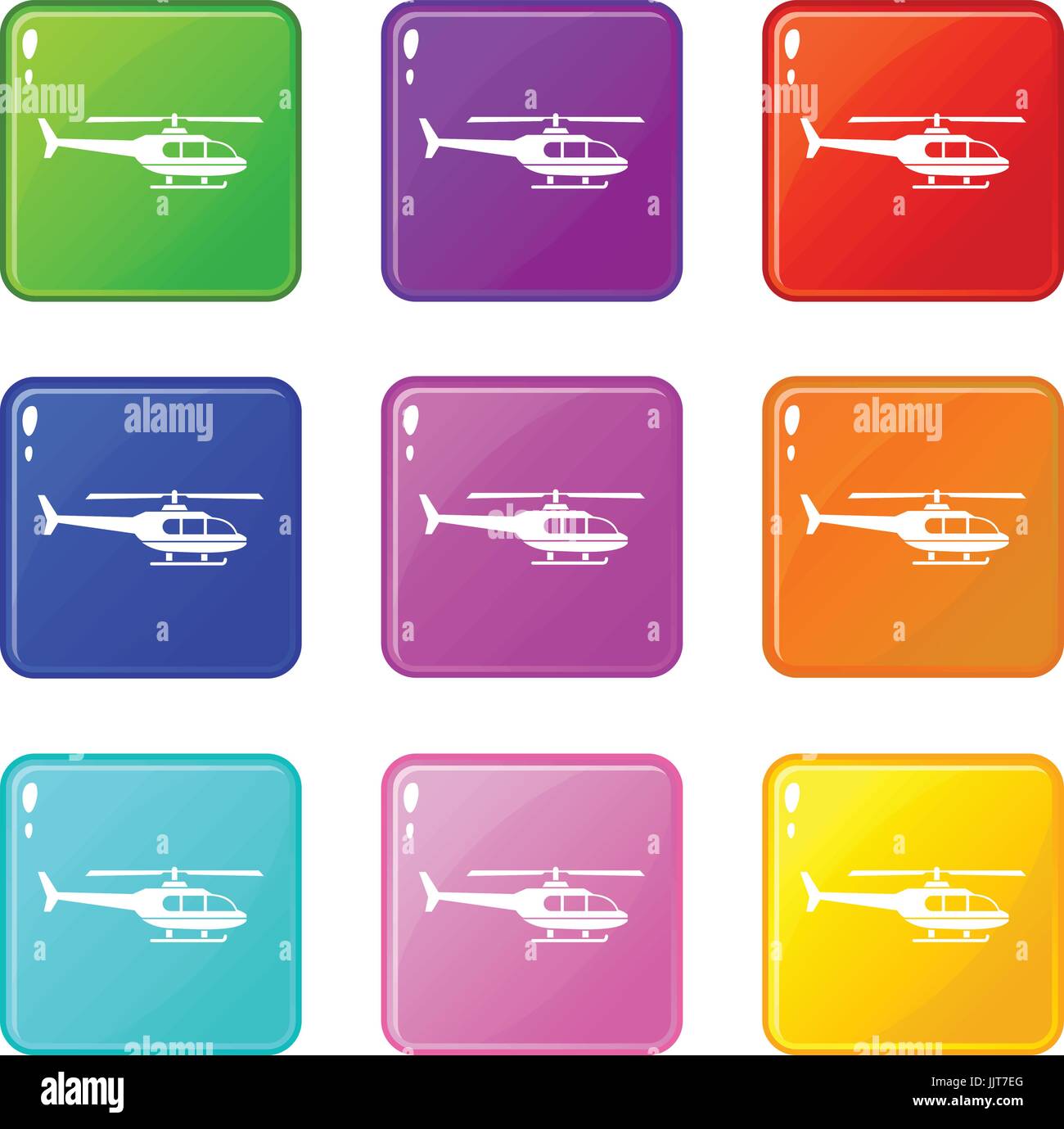 Military helicopter set 9 Stock Vector Image & Art - Alamy