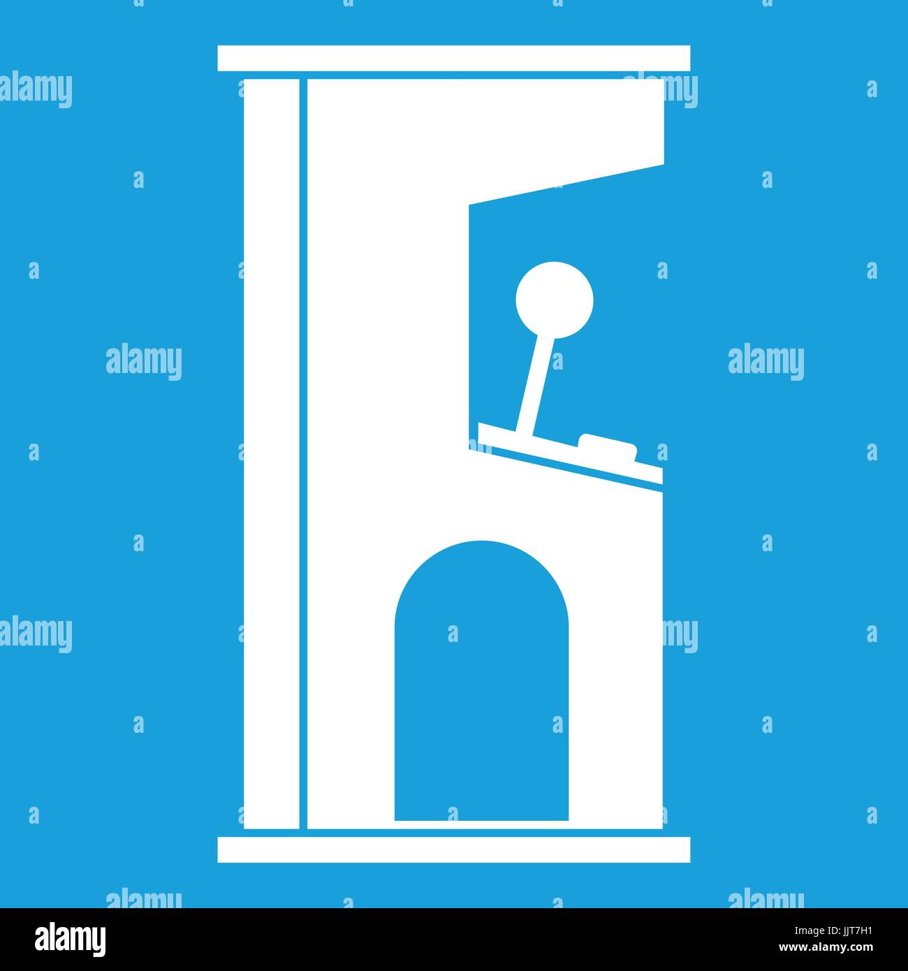 Retro style arcade game machine icon white Stock Vector Image & Art - Alamy