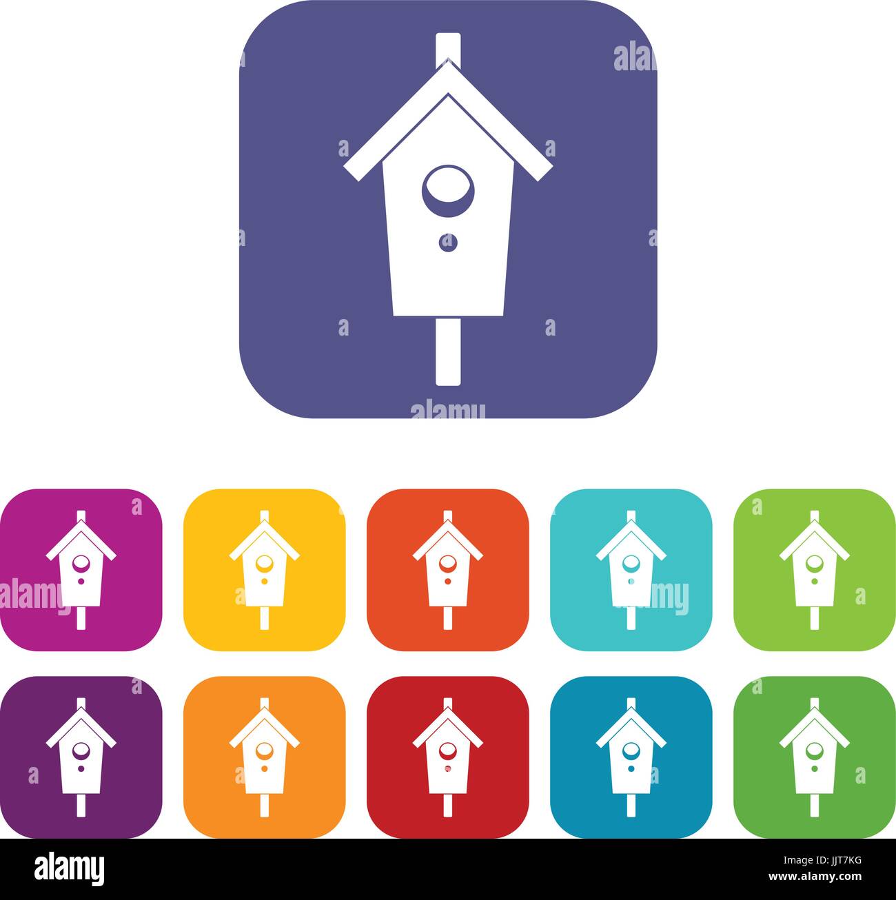 Birdhouse icons set Stock Vector Image & Art - Alamy
