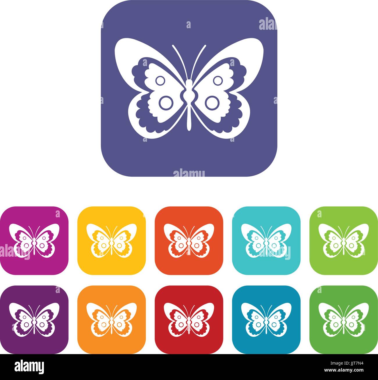 Butterfly icons set Stock Vector Image & Art - Alamy