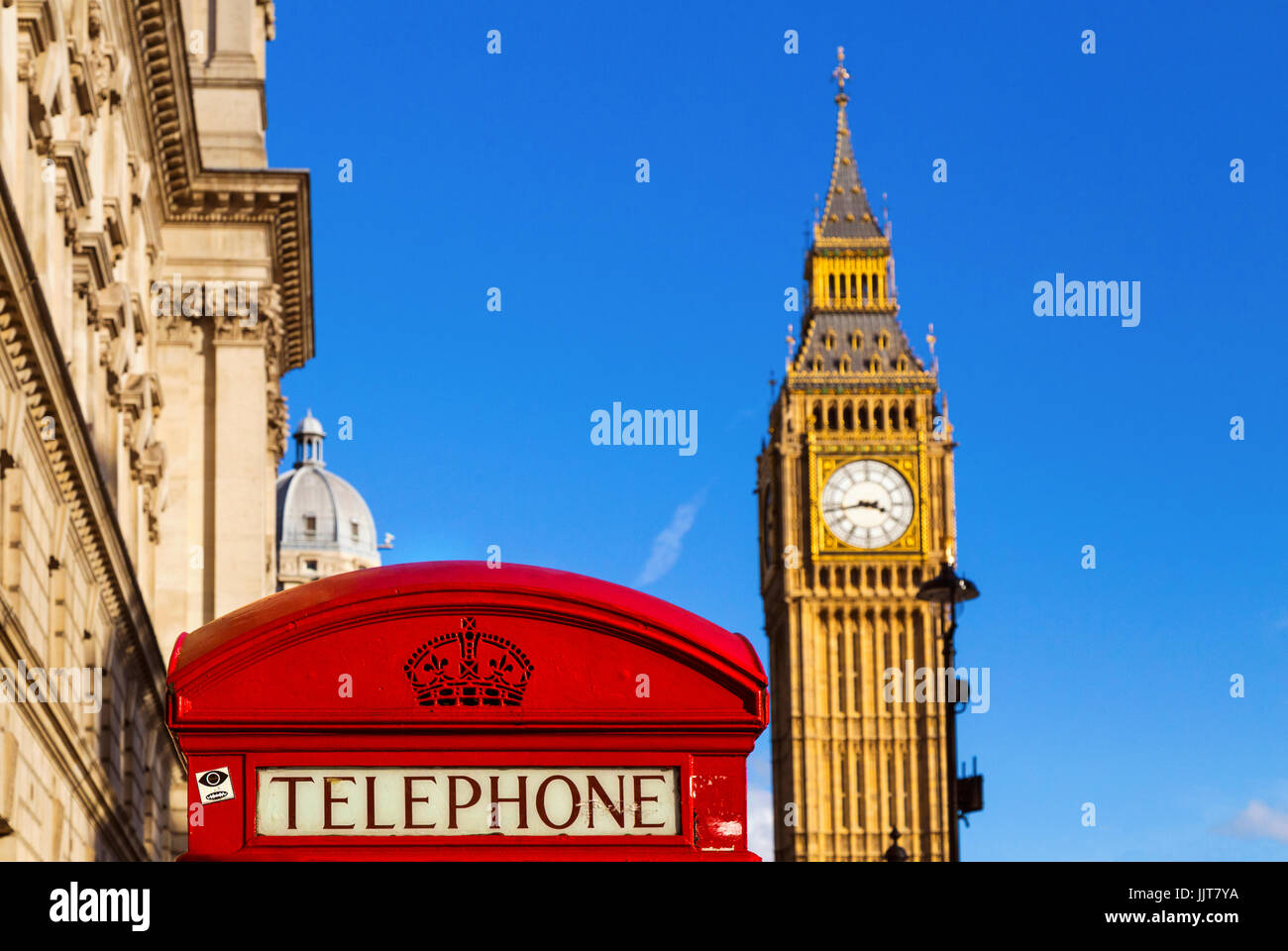 London big ben phone box hi-res stock photography and images - Alamy