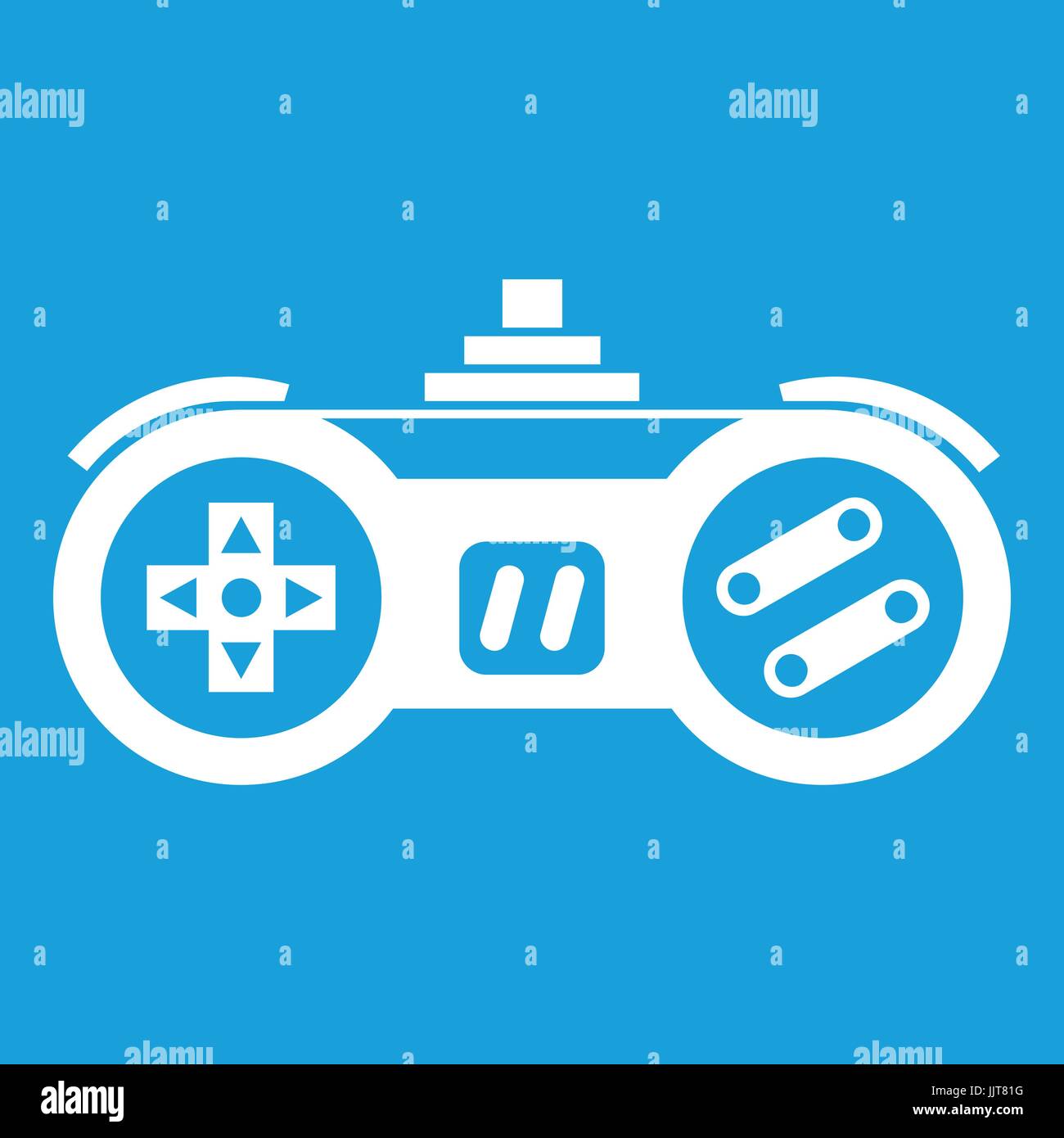 Gamepad icon white Stock Vector Image & Art - Alamy