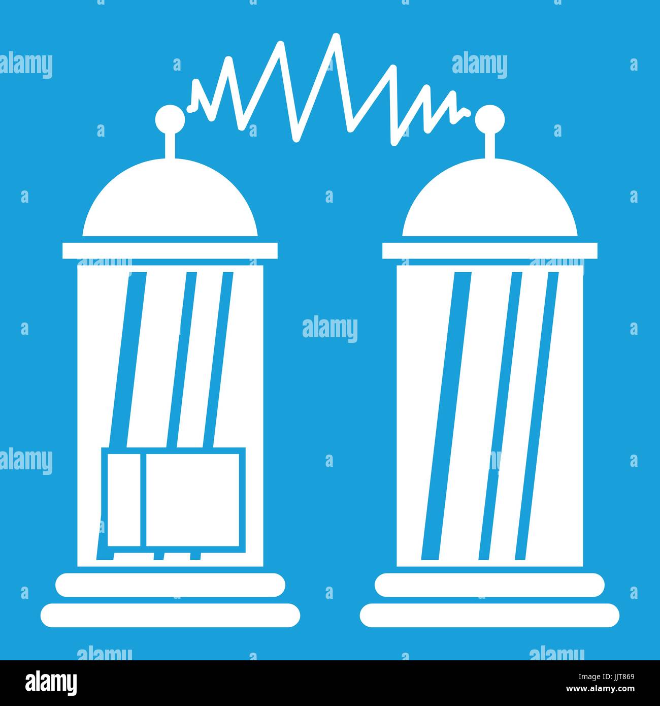 Electrical impulses icon white Stock Vector Image & Art - Alamy