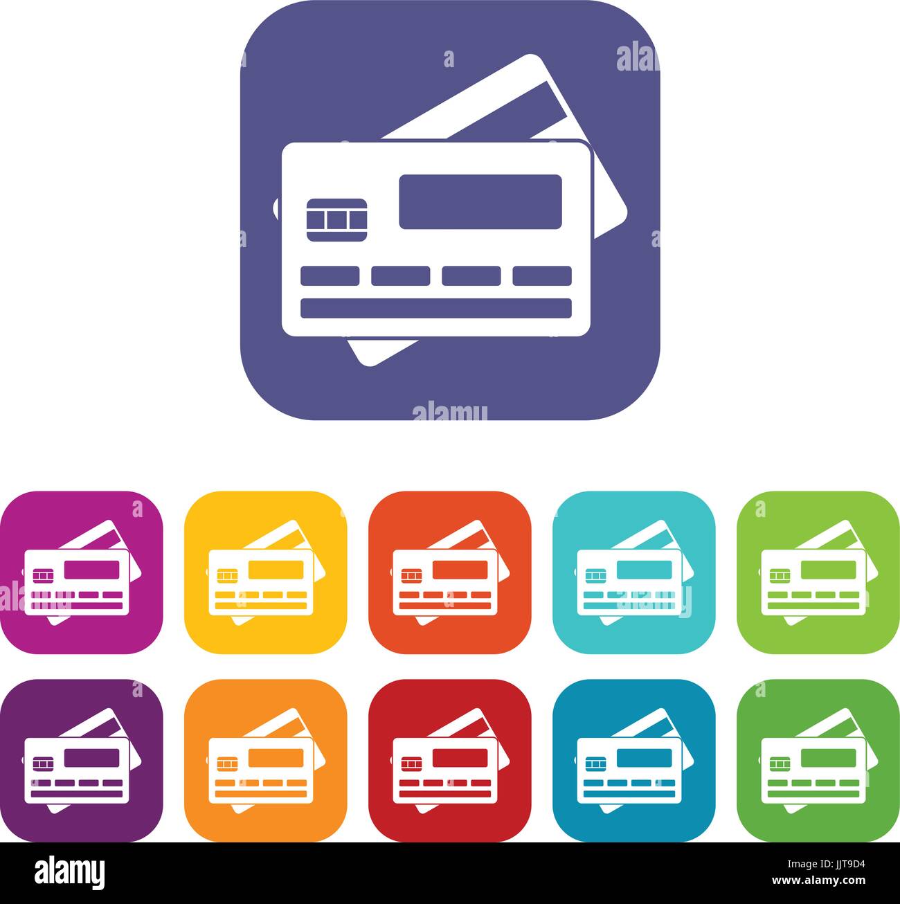 Credit card icons set Stock Vector Image & Art - Alamy
