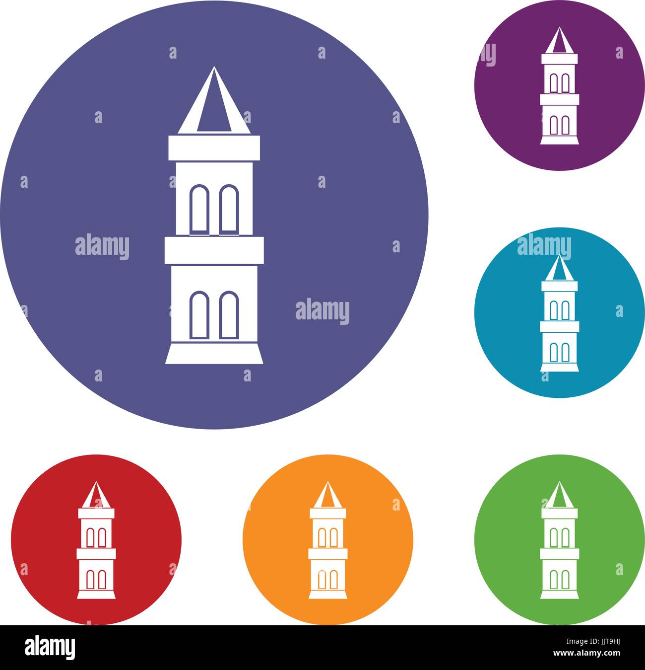 Ruin medieval castle Stock Vector Images - Alamy