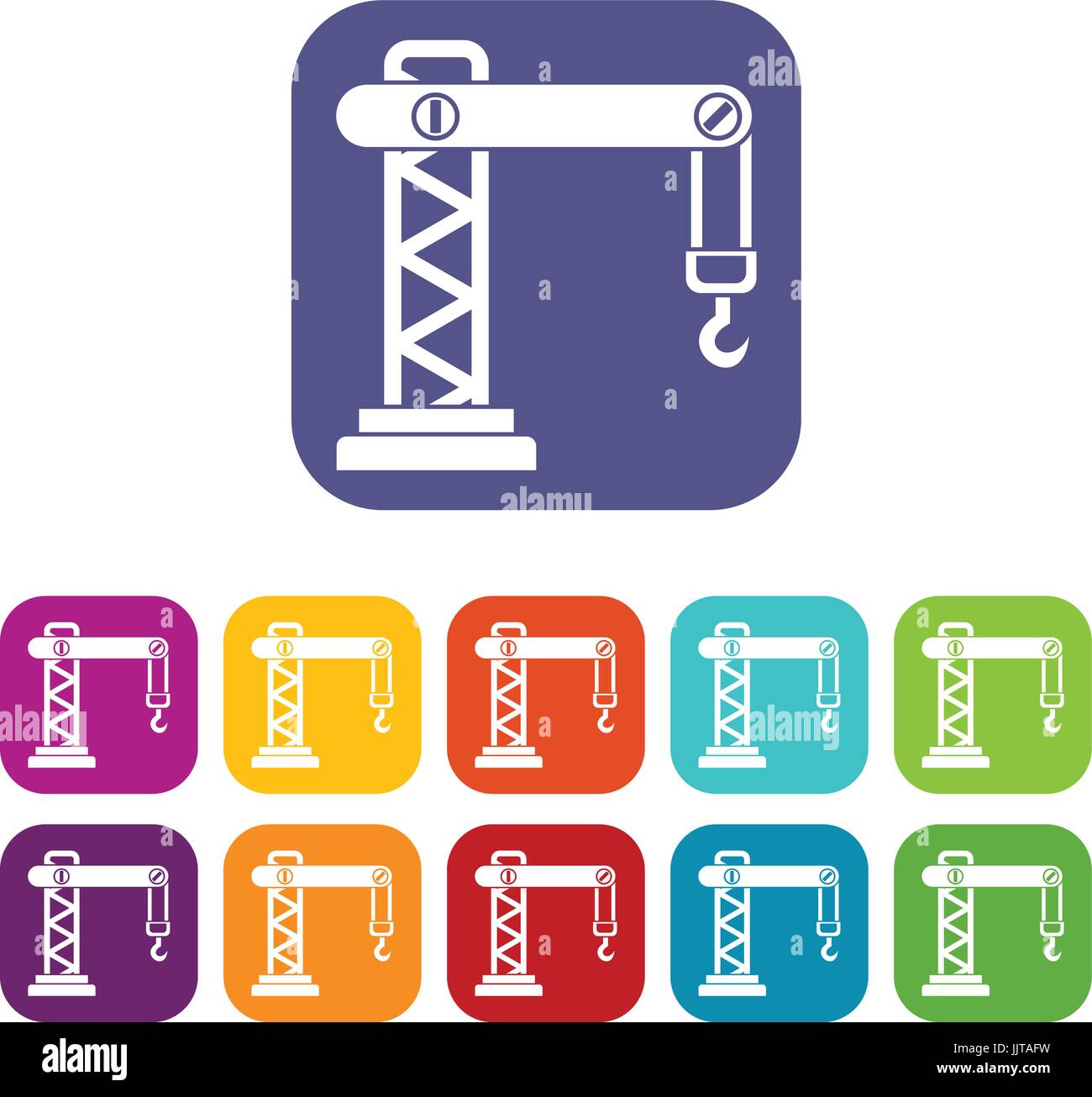 Crane icons set Stock Vector Image & Art - Alamy