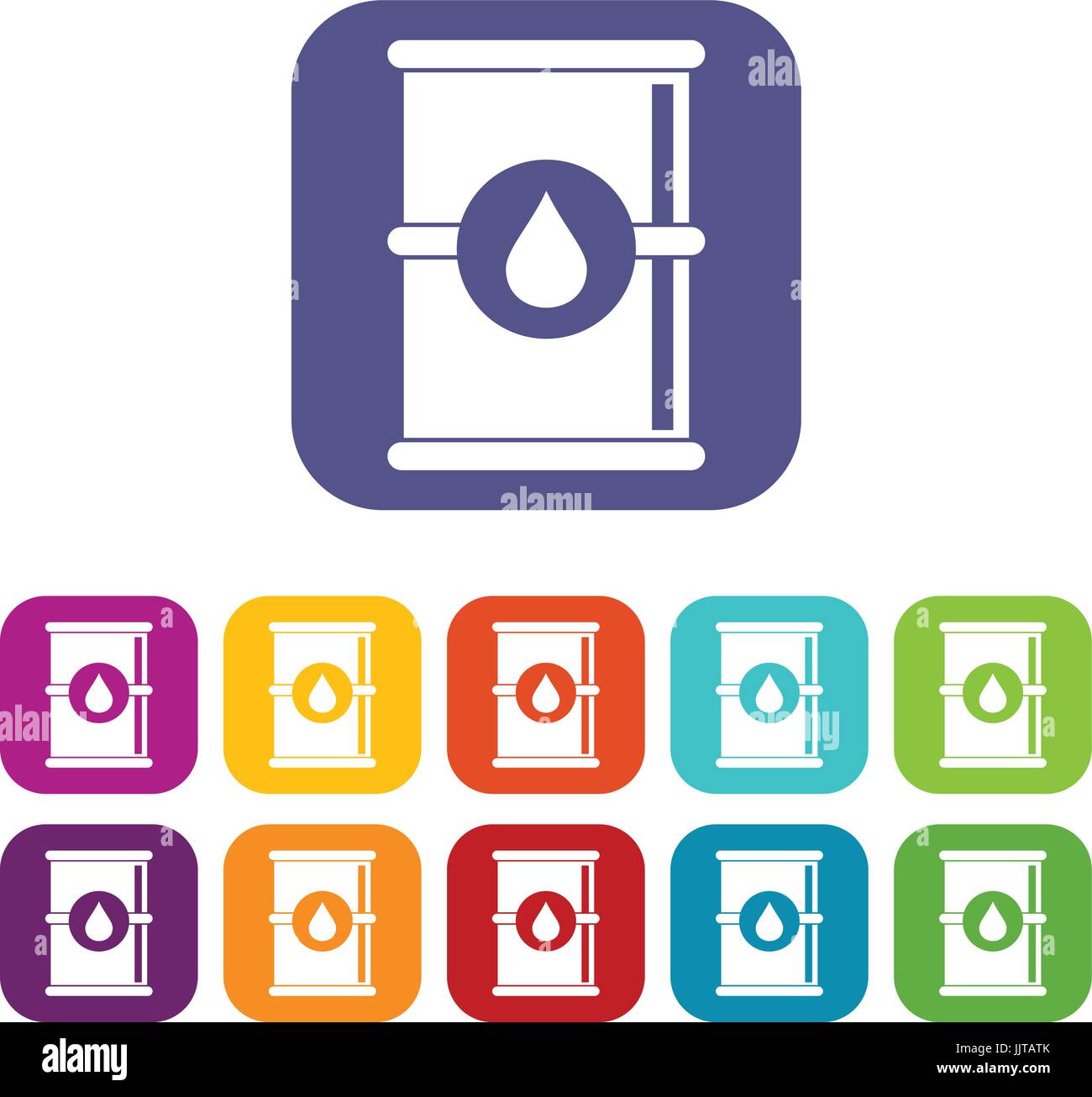 Oil industry petroleum refinery icons set vector exploration drilling ...