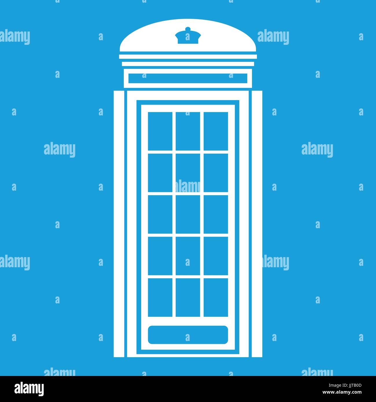 Phone booth icon white Stock Vector Image & Art - Alamy