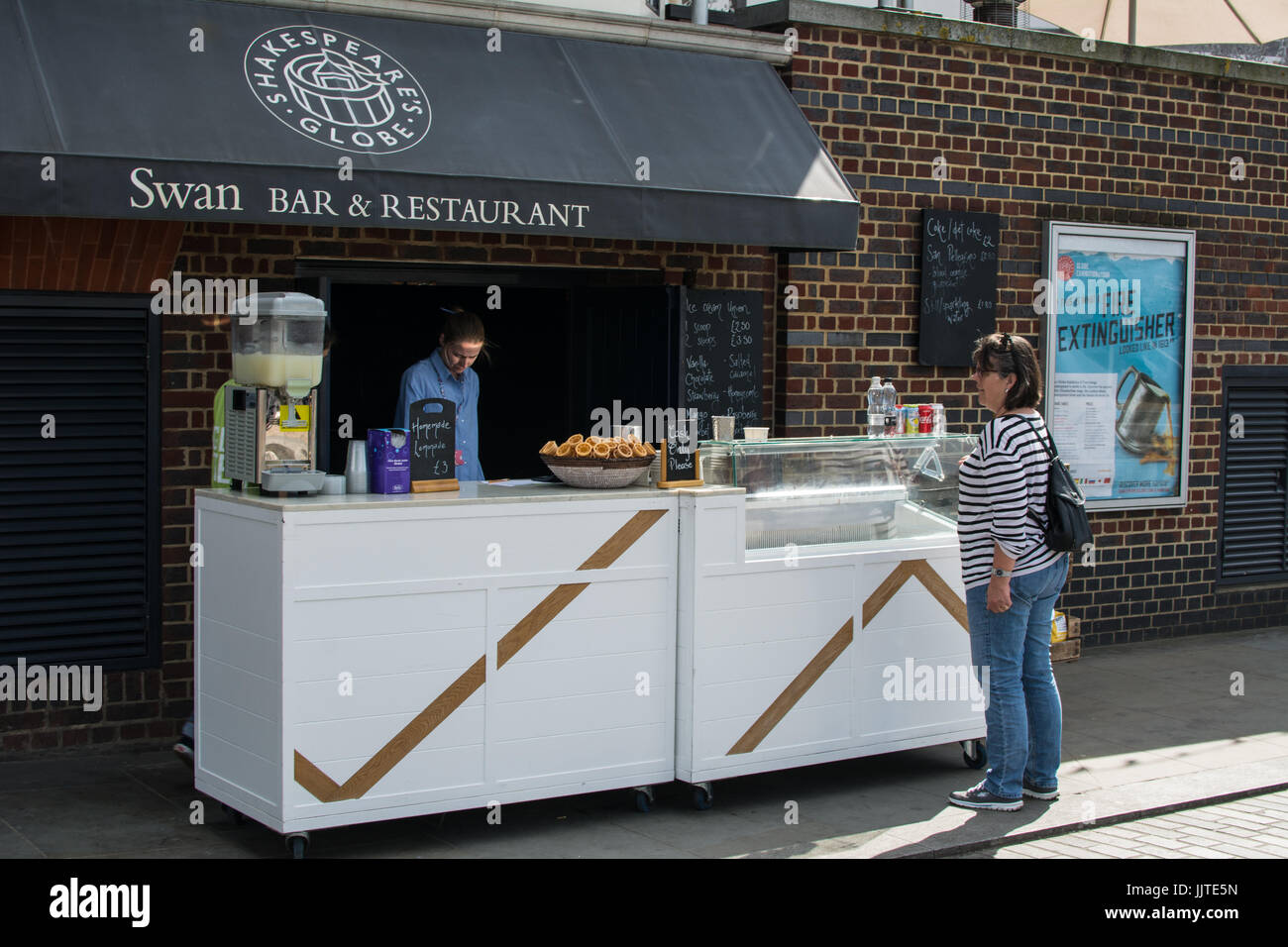 The Swan Bar Restaurant Shakespeare Globe Theatre Ice cream sales by ...