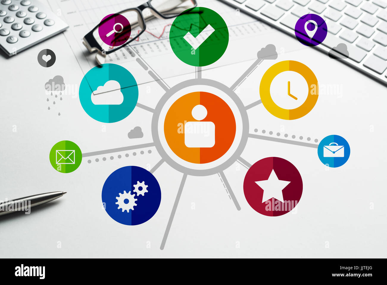 Interface design for mobile and web application Stock Photo - Alamy