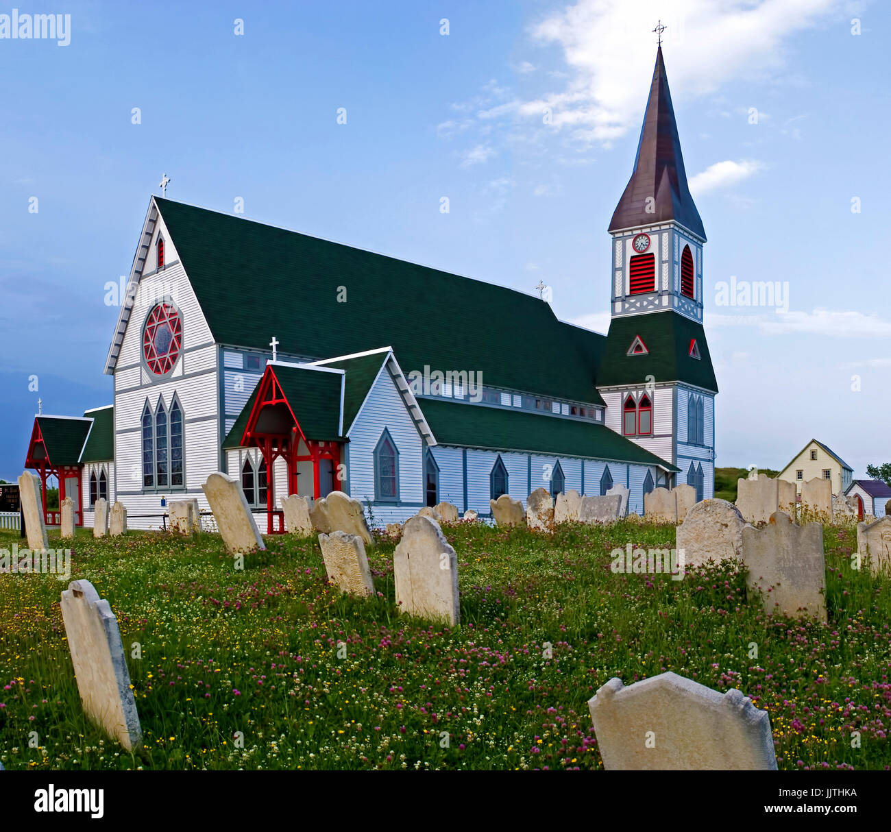 A church in Trinity, Newfoundland Stock Photo - Alamy