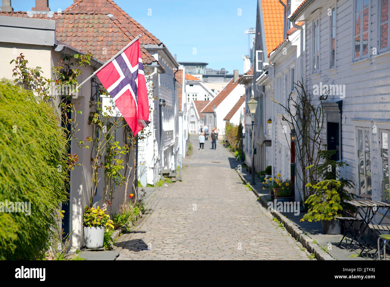 view of old town, stavanger norway Stock Photo - Alamy