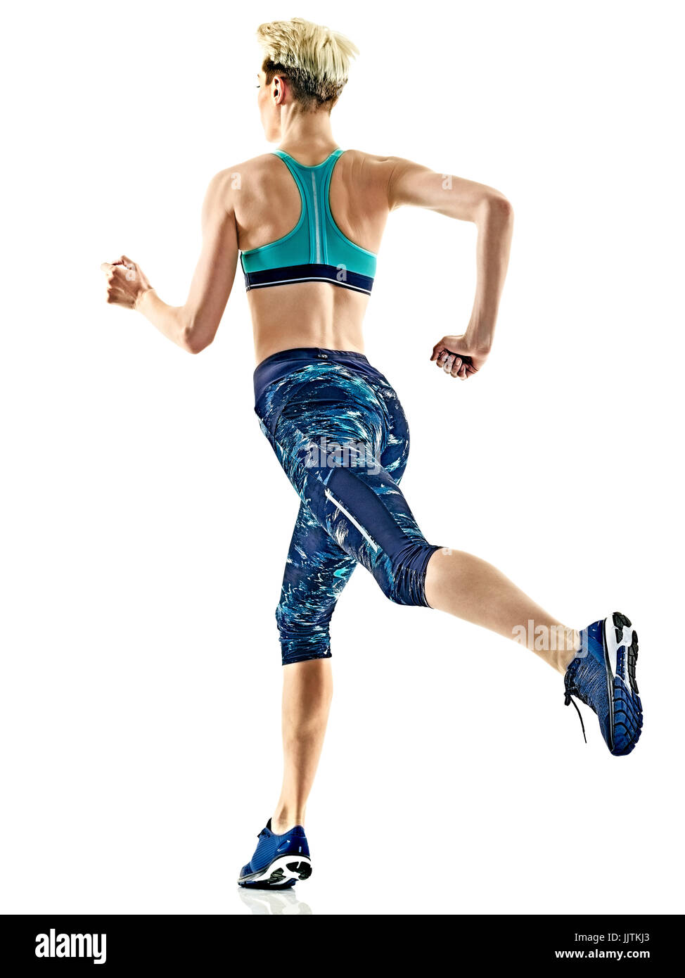 Female jogger rear view Cut Out Stock Images & Pictures - Alamy