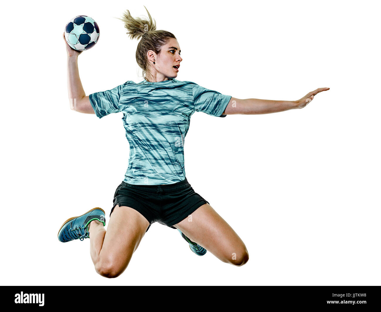 Children playing handball Cut Out Stock Images & Pictures - Alamy