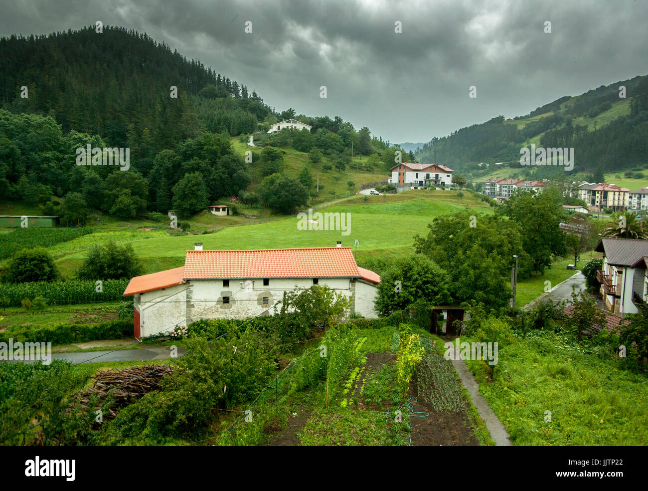 Storm day in Urrestilla, Basque Country, Spain Stock Photo - Alamy